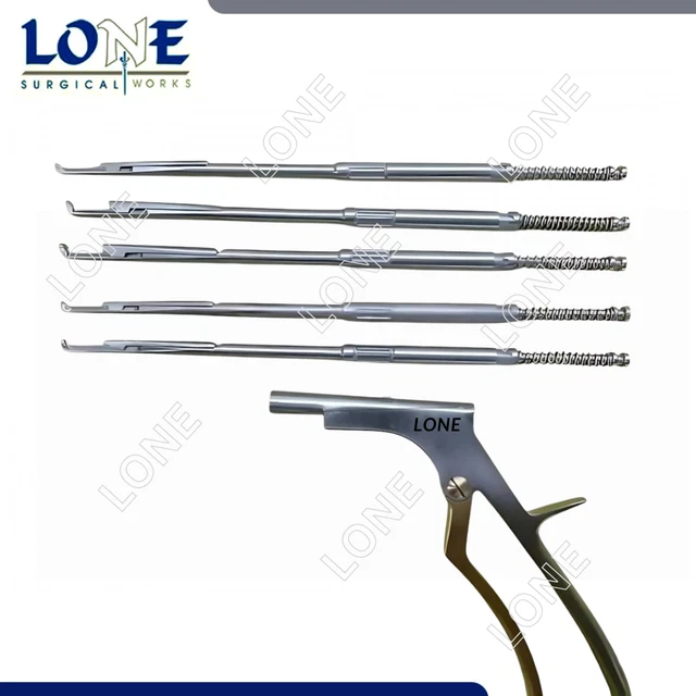 SPINE SURGERY RONGEUR Set 1 to 5mm Kerrison Interlaminar Orthopedic ...