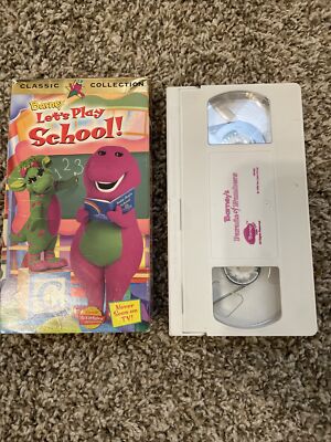 BARNEY LET’S PLAY School! VHS Video Tape Classic Collection VTG Sing ...