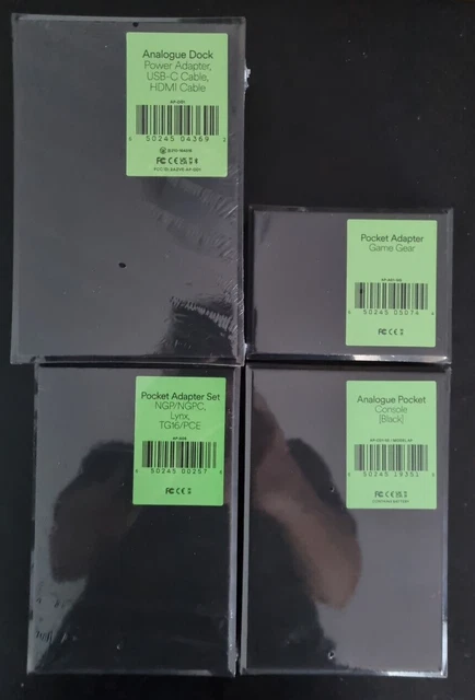 ANALOGUE POCKET COMPLETE set, dock and all cartridge adaptors. $1,250. ...