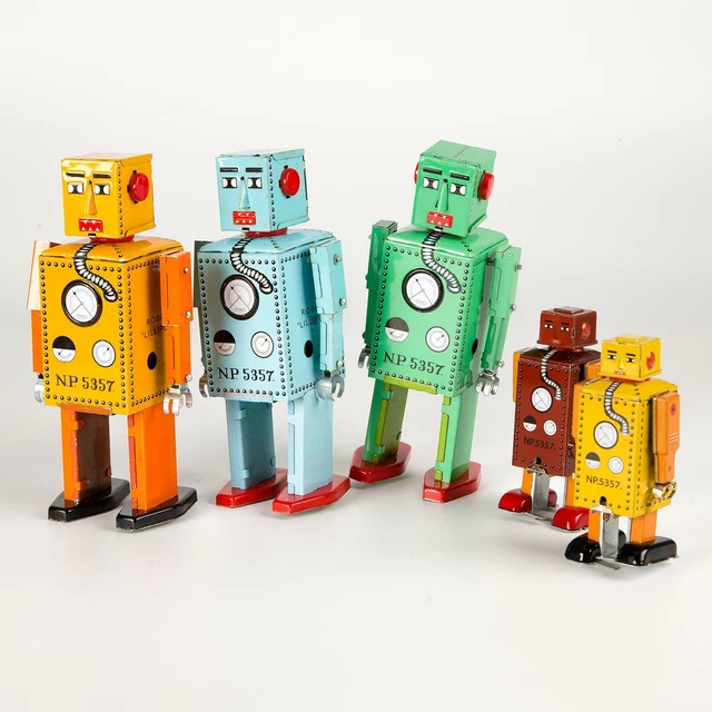 VINTAGE LILLIPUT ROBOT Wind Up Japanese Tin Toy Retro Replica Mechanical Gift £17.32 - PicClick UK