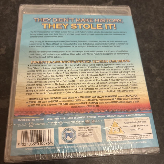 TIME BANDITS BLU-RAY (2013) John Cleese NEW SEALED £14.00 - PicClick UK