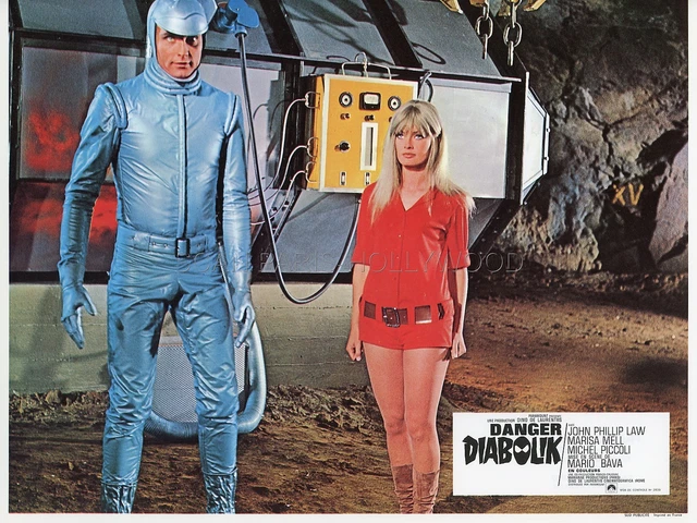 JOHN PHILLIP LAW Marisa Mell Danger Diabolik 1968 Lobby Card #6 Mario ...