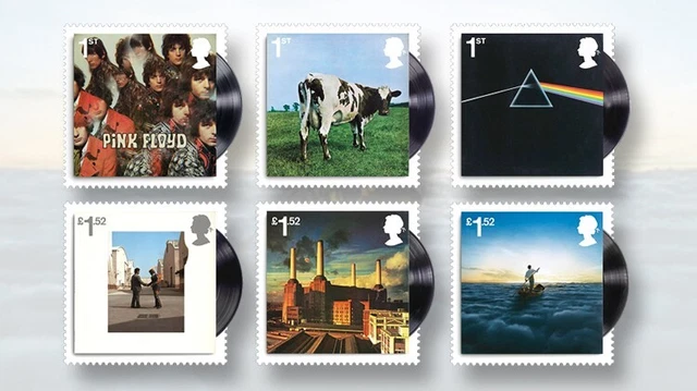 SET OF 6 Pink Floyd Royal Mail postage stamps 2016 album cover art £10. ...
