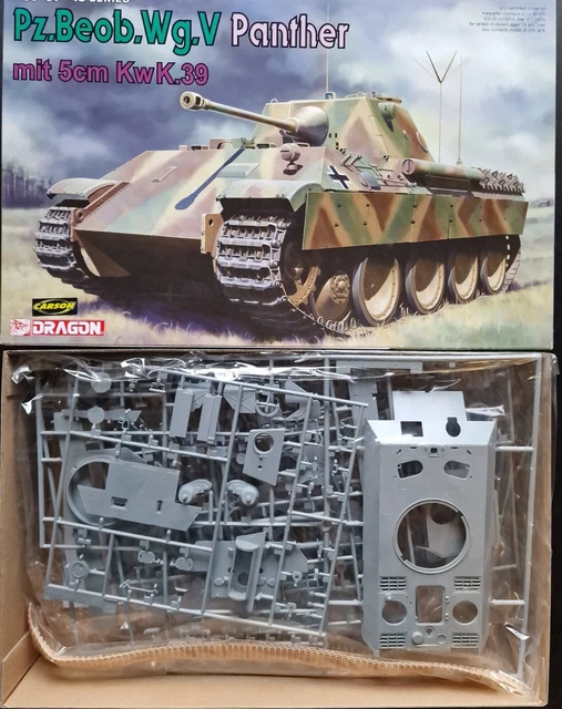 DRAGON 6821 PZ.BEOB.WG.V Panther mit 5cm Kw.K.39 - 1:35 EUR 29,50 ...