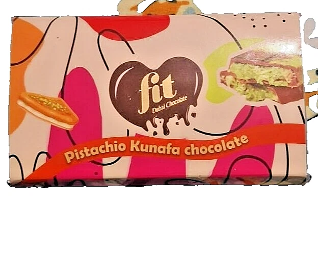 FIT VIRAL Dubai Pistachio Kunafa Chocolate 200 Grams UAE Made 100% ...