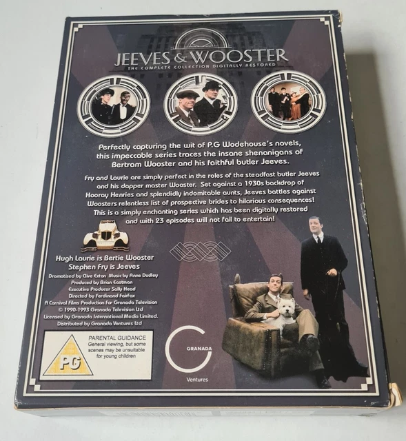 JEEVES AND WOOSTER - The Complete Collection Region 2 UK DVD BOX SET ...