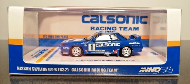 NISSAN SKYLINE GT-R R32 #1 "CALSONIC" 1991 JTCC HOSHINO-SUZUKI 1/64 INNO64 £12.25 - PicClick UK