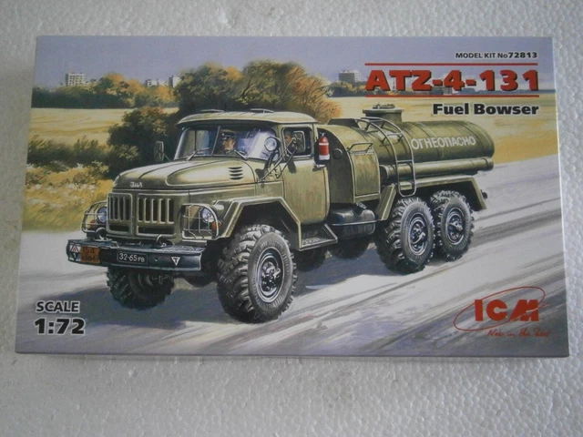MAQUETTE CAMION SOVIET ATZ-4 ZIL-131 CITERNE RUSSE ICM UKRAINE 1/72 - 1 ...
