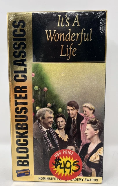 IT'S A WONDERFUL Life Blockbuster Classics VHS New Sealed 1992 Jimmy ...