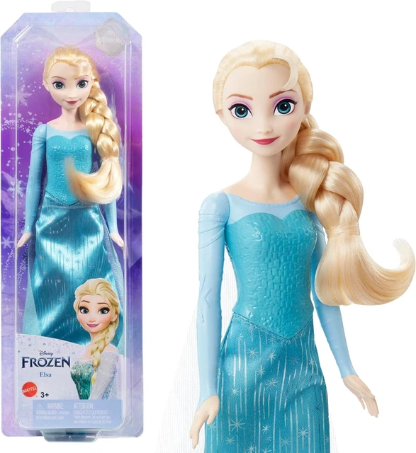 MATTEL DISNEY LA Reine Des Neiges Poupée Elsa Avec Tenue Emblématique ...
