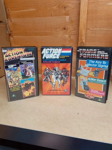 VHS BUNDLE ACTION Force Transformers G1 retro Vintage Cobra Commander £ ...