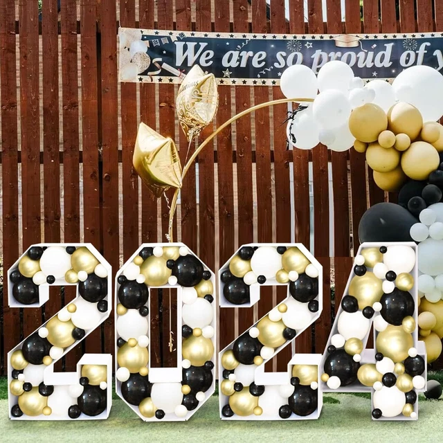 2024 GRADUATION DECORATIONS - 2FT Large PRE-CUT 2024 Marquee Numbers ...
