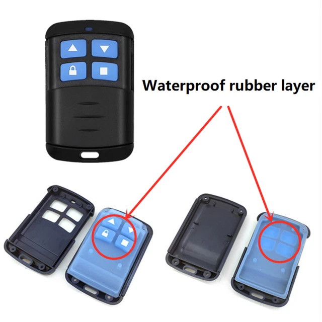WATERPROOF 4-BUTTON 433MHZ Rolling Code Gate Garage Opener Remote ...