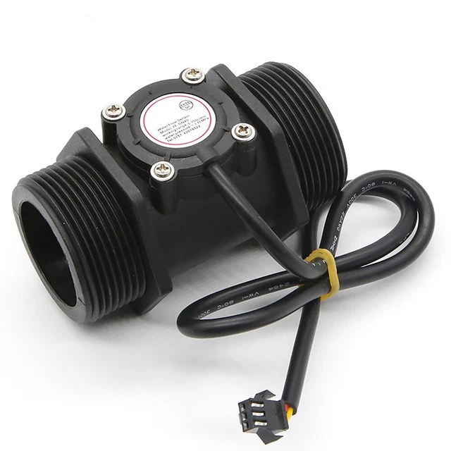 NEW DN40 G1-1/2 Water FlowSensor Switch Hall Effect Flowmeter Turbine ...