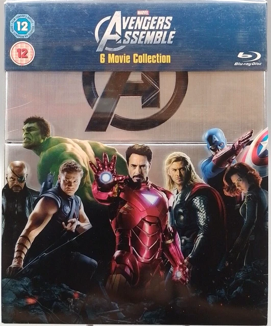 AVENGERS ASSEMBLE BLU-RAY 6 Movie Collection Box Set 2012 Cert 12 ...