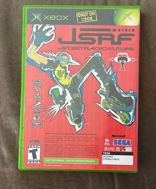 JSRF JET SET Radio Future & Sega GT 2002 Original Microsoft Xbox ...