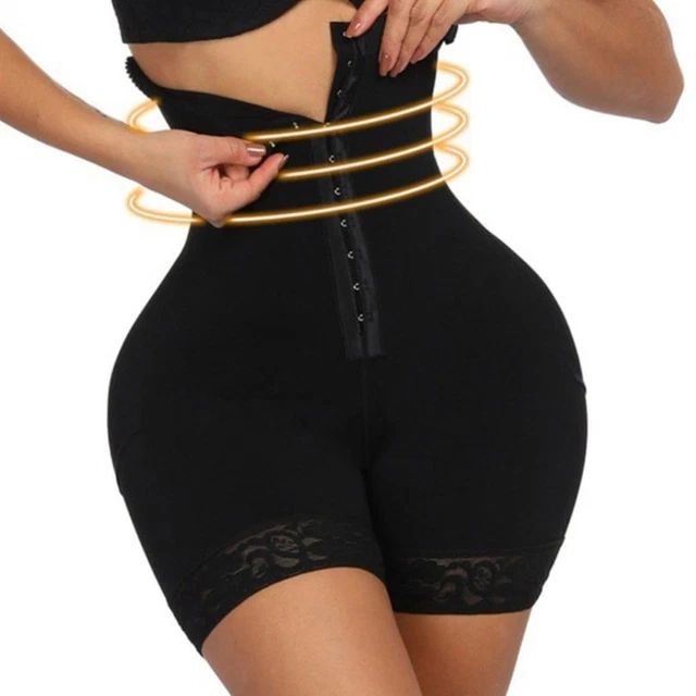 WOMEN TUMMY-CONTROL HOOK Closure Shorts Thigh Slimmer Waist Trainer ...