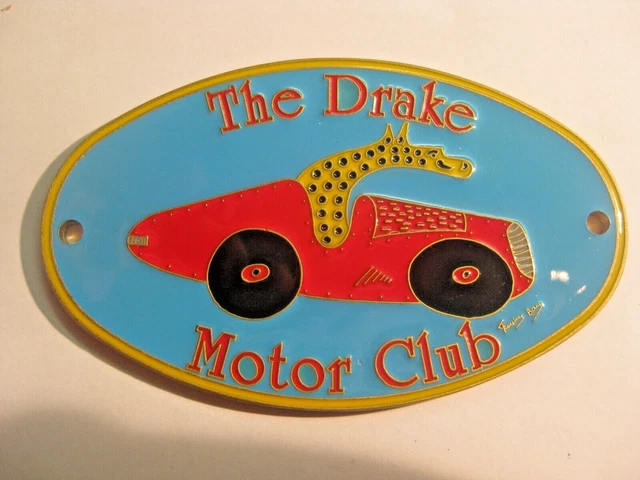 BADGE EN BRONZE émaillé du "The Drake Motor Club" signé. EUR 50,00 ...