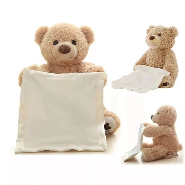 TEDDY BEAR PEEK A Boo Plush Doll Interactive Soft Toy Kids Xmas ...