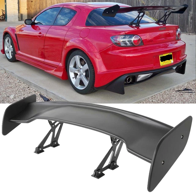 47& REAR SPOILER Racing GT-Style Trunk Wing Matte For MAZDA MX-5 RX-7 ...