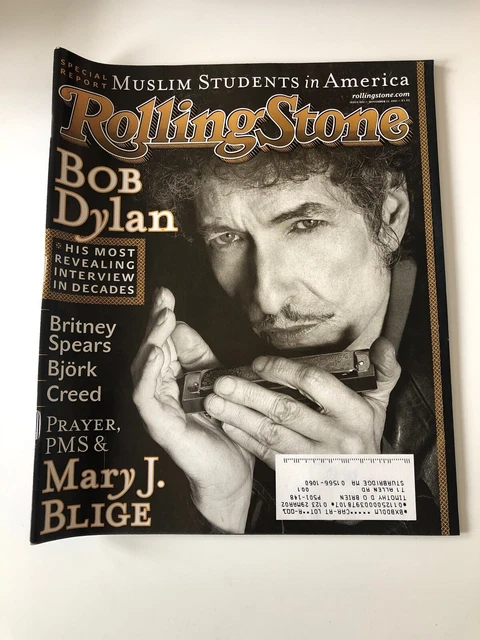 ROLLING STONE MAGAZINE November 22 2001 Bob Dylan Front Cover Bjork ...