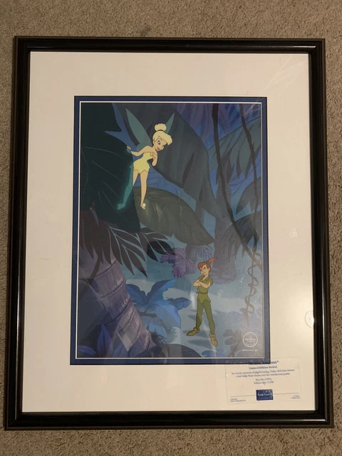 DISNEY SERICEL “MAKING Mischief “ Peter Pan & Tinker Bell Limited Edition Frame £149.36 ...