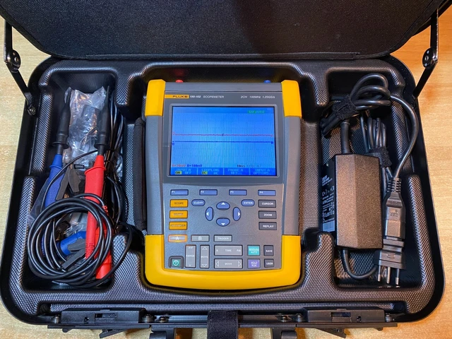 FLUKE SCOPEMETER II 190-102 OSCILLOSCOPIO 2CH 1.25GS/s 100MHz - PRICE ...