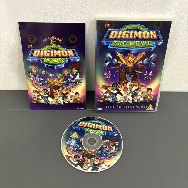 DIGIMON THE MOVIE Digital Monsters DVD Full Length Feature Movie PAL UK ...