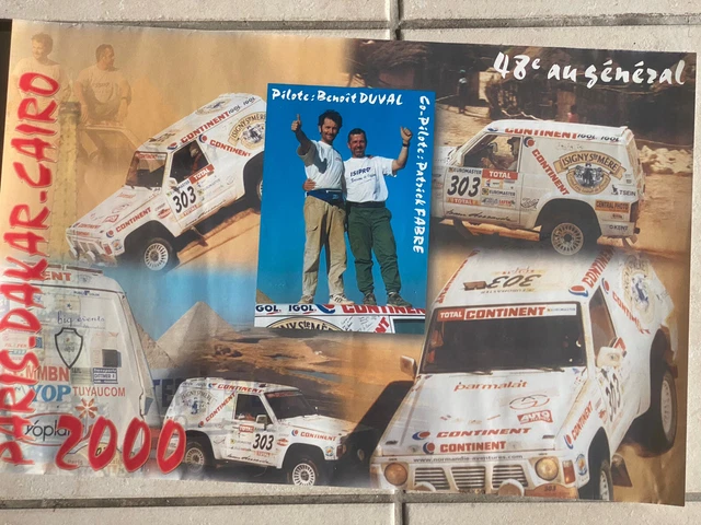 RARE POSTER FORMAT A3 Rally Paris Dakar 2000 Nissan N 303 EUR 9,00 ...