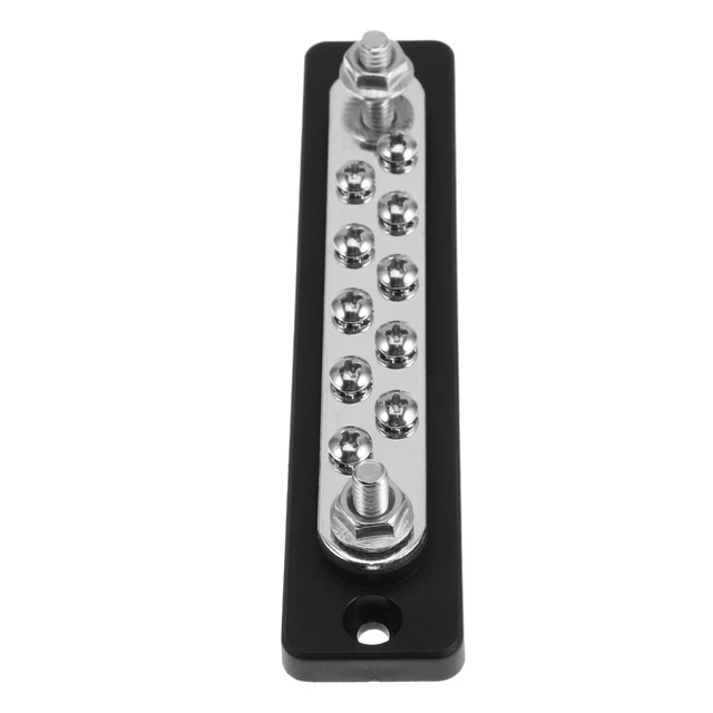 DISTRIBUTION BLOCK 150 Amp BusBar Terminals Power Ground Junction ...
