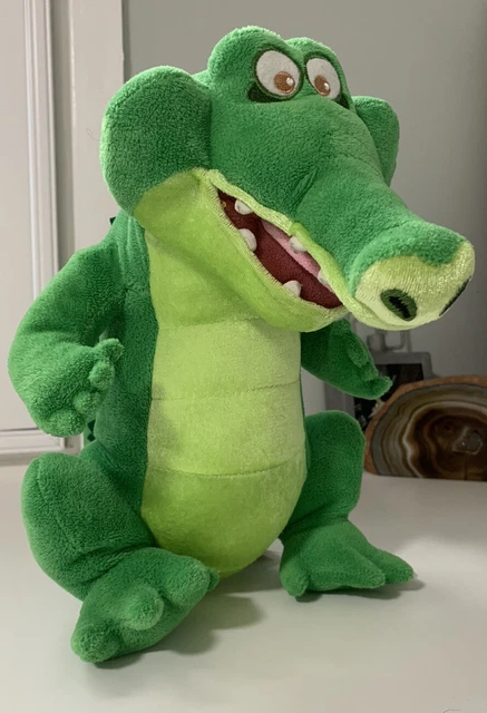 DISNEY STORE RARE Peter Pan Tick Tick Crocodile 14 inch Plush Stuffed ...
