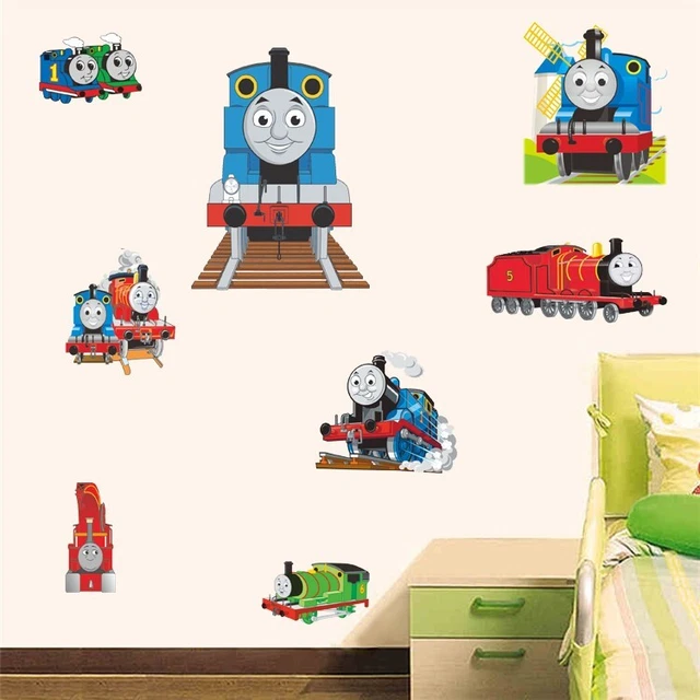 THOMAS AND FRIENDS Tank Engine Cartoon Kids Wall Art Stickers Nursery ...