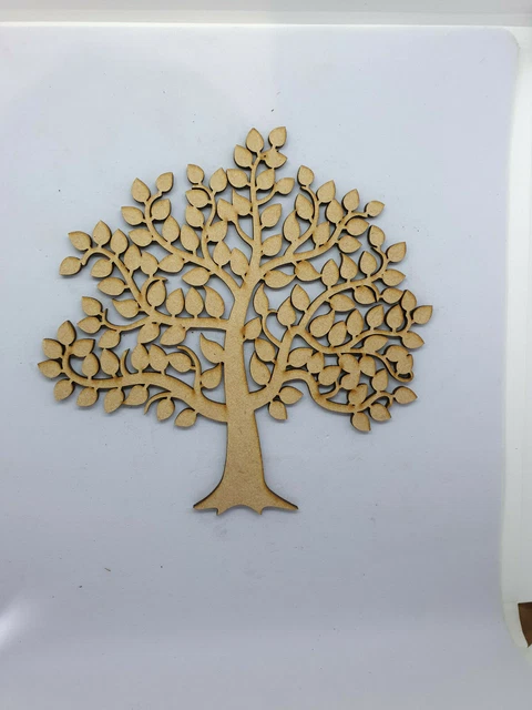 MDF FAMILY TREE Laser Cut Wooden Craft Blank Wedding Tree 16 EUR 3,60 ...