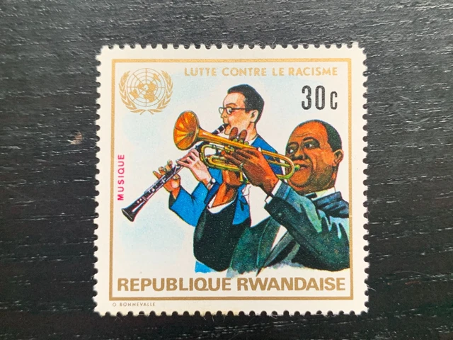 RWANDA REPUBLIQUE RWANDAISE 1972 Fight Against Racism Racisme 30C ...