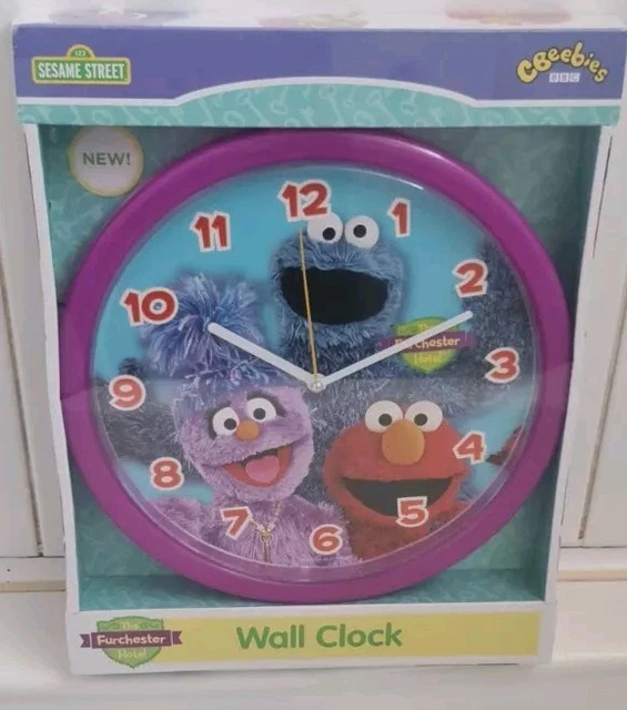 SESAME STREET WALL Clock - CBeebies - The Furchester Hotel New Sealed ...