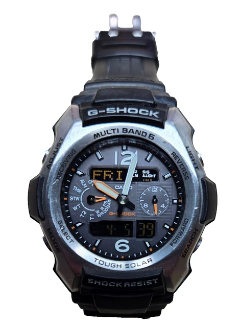 CASIO G-SHOCK GW-2500 Black Solar Radio Digital/Analog Men's Watch EUR ...