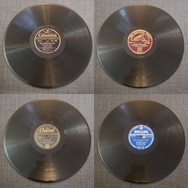 FOUR 1940S - 1950s - 78 rpm Shellac Records - Jazz, Pop, Latin inc ...