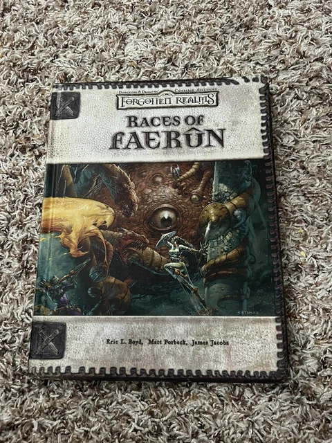 RACES OF FAERUN (Forgotten Realms Campaign Option) by Jacobs, James J ...