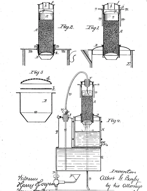 ALTE, ANTIKE KAFFEEMASCHINE, antiker Perkolator - 1100 Dokumente 1838 ...