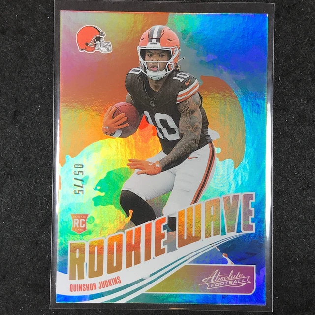 2025 ABSOLUTE FOOTBALL QUINSHON JUDKINS Rookie Wave Orange 5/75 #QJS ...