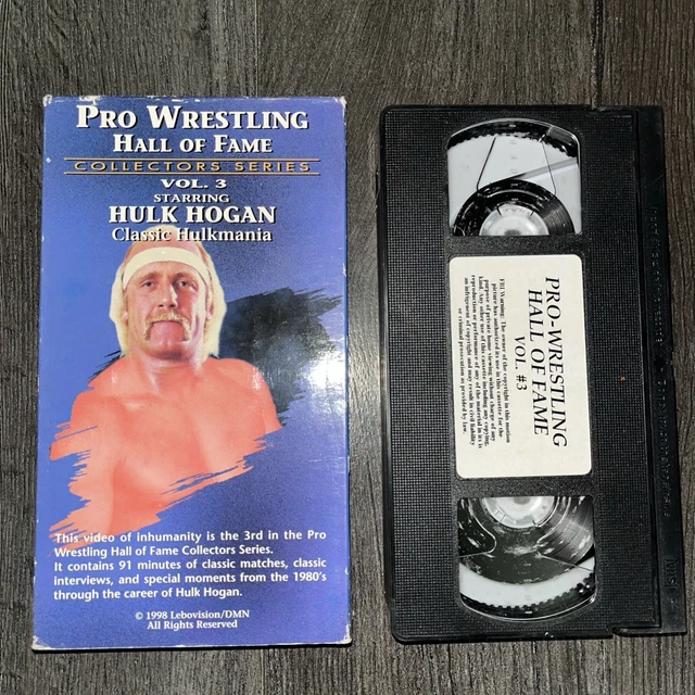 PRO WRESTLING HALL of Fame VHS Hulk Hogan Classic 1998 Vintage WWE WWF ...