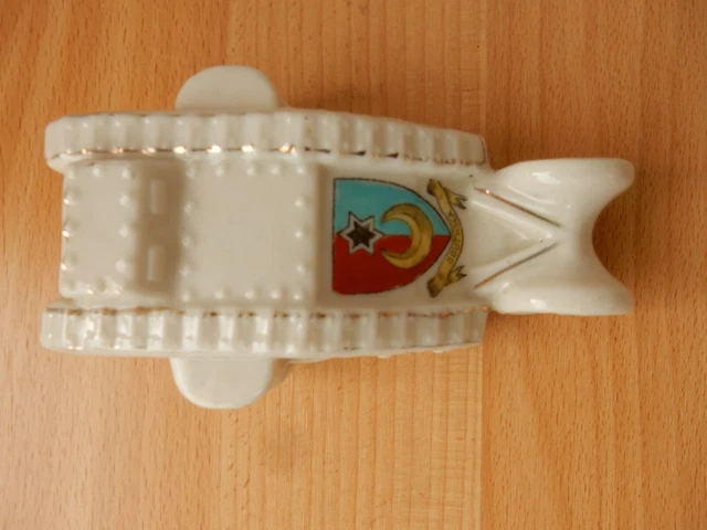 CRESTED WARE WW1 Tank by Mills Bros of Portsmouth - Southsea Crest £21. ...