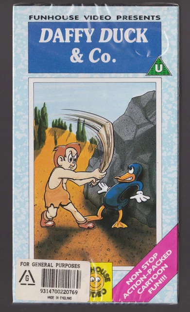 SEALED FUNHOUSE VIDEO Daffy And Co. - Rare Vintage VHS Video Tape old ...