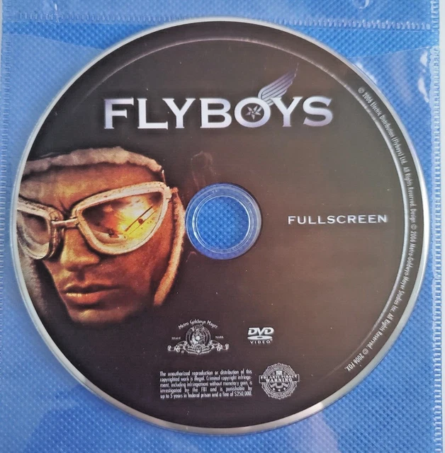 FLY BOYS FULL Screen Disc Only Loose DVD MGM Home Entertainment Movie ...