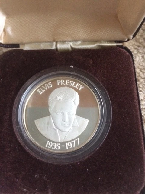 ELVIS PRESLEY - Sterling Silver Medal. Birmingham Mint Limited Edition ...