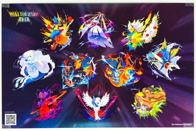 2025 SDCC POKEMON Mega Evolution Experience Legends ZA Poster £27.29 ...