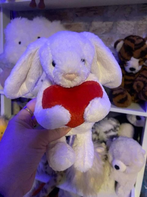 JELLYCAT BASHFUL LOVE Red Heart Bunny 22 Cm New £30.00 - PicClick UK