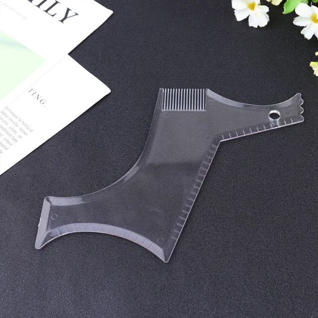 MEN MUSTACHE RULER Beard Shaping Comb Beard Template Beard Shaving ...