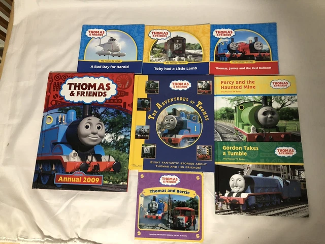 8X THOMAS THE Tank Engine Books Adventures of Thomas Percy Gordon Toby ...