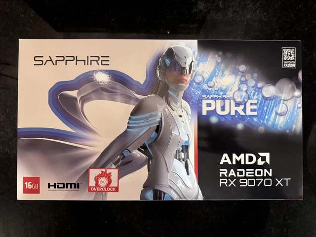 NEW SAPPHIRE PURE AMD Radeon RX 9070 XT 16GB Graphics Card - SEALED, In ...